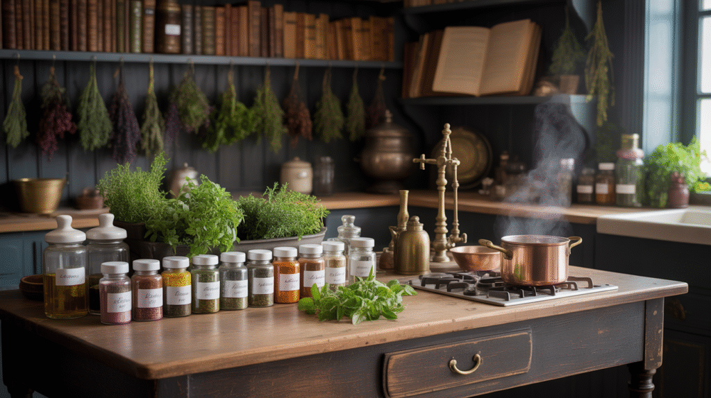 12 Inspiring Cozy And Vintage Apothecary Kitchen Ideas To Transform ...