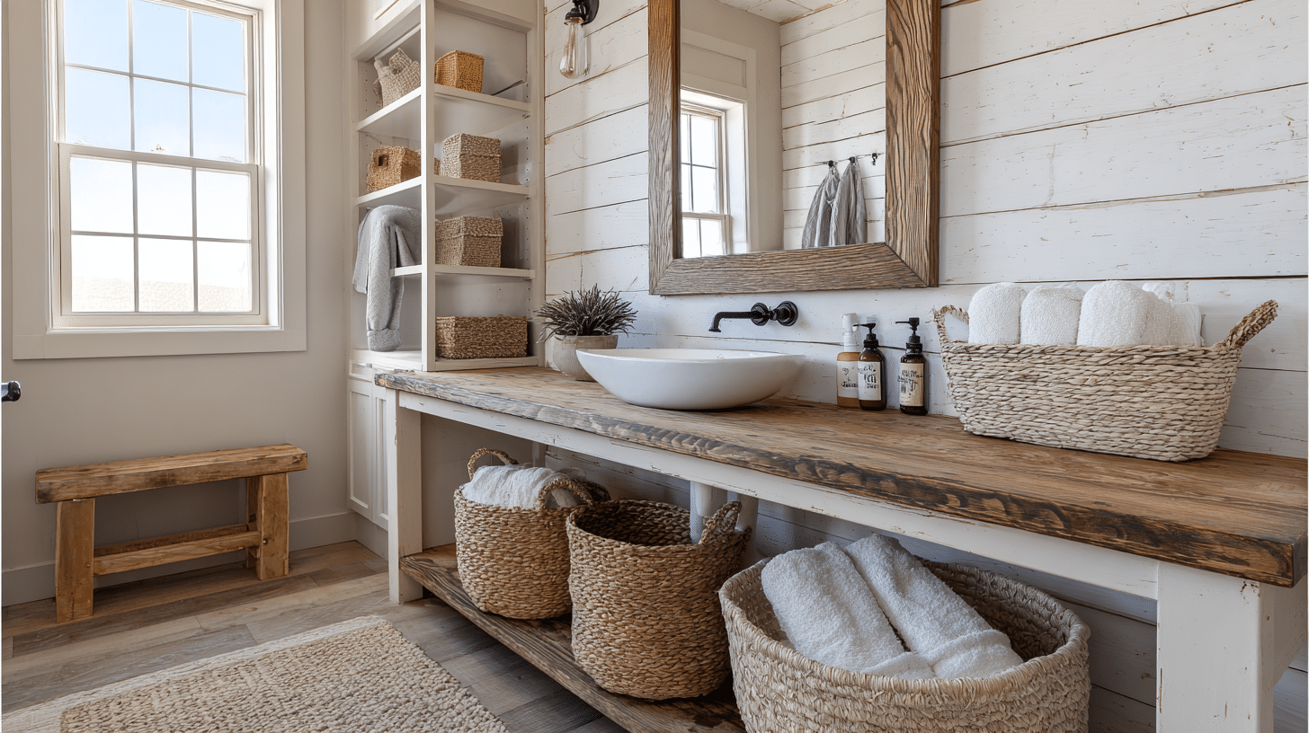27 Rustic Bathroom Ideas That Use Natural Wood And Stone Beautifully